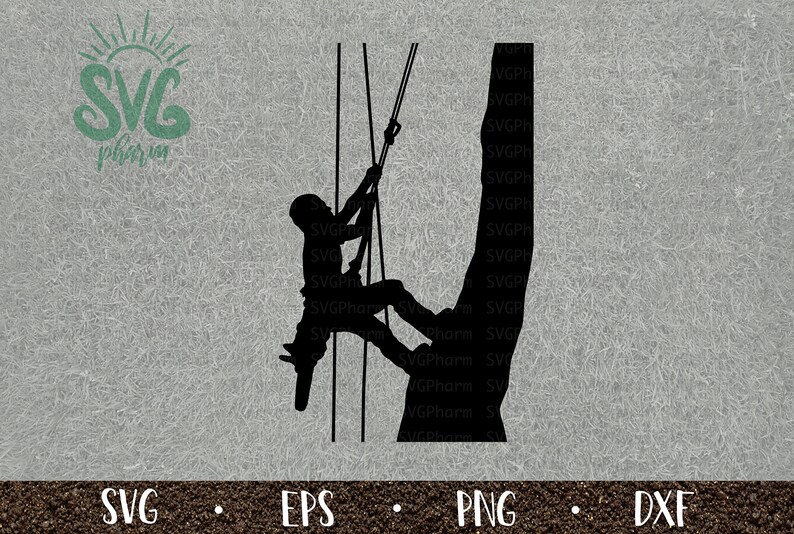 Tree Service Man SVG / Tree Trimming Job / Yard Worker / Tree Services ...
