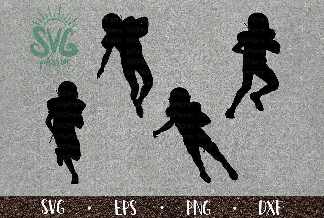 Football SVG Kid / Kid Running With Football / Game Day / Png DXF EPS ...