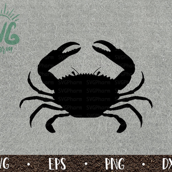 Silhouette Blue Crab - Etsy