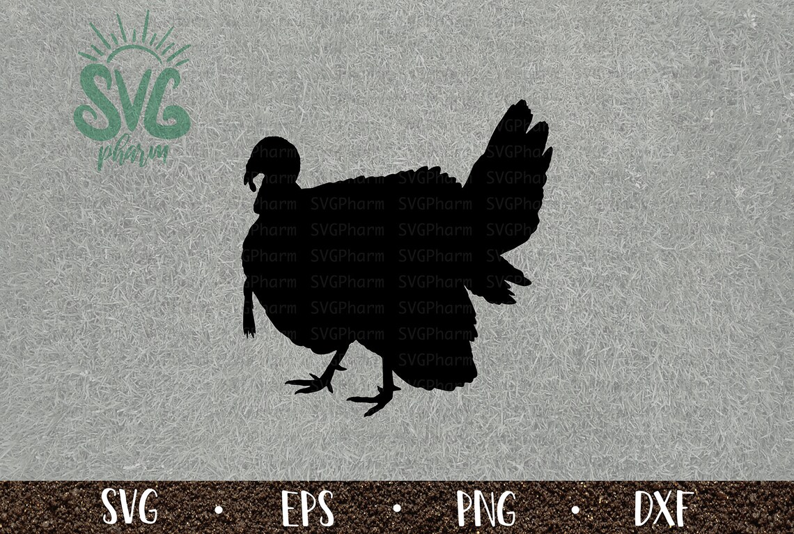 Turkey SVG / Wild Turkey Silhouette / Animal Bird / Thanksgiving ...