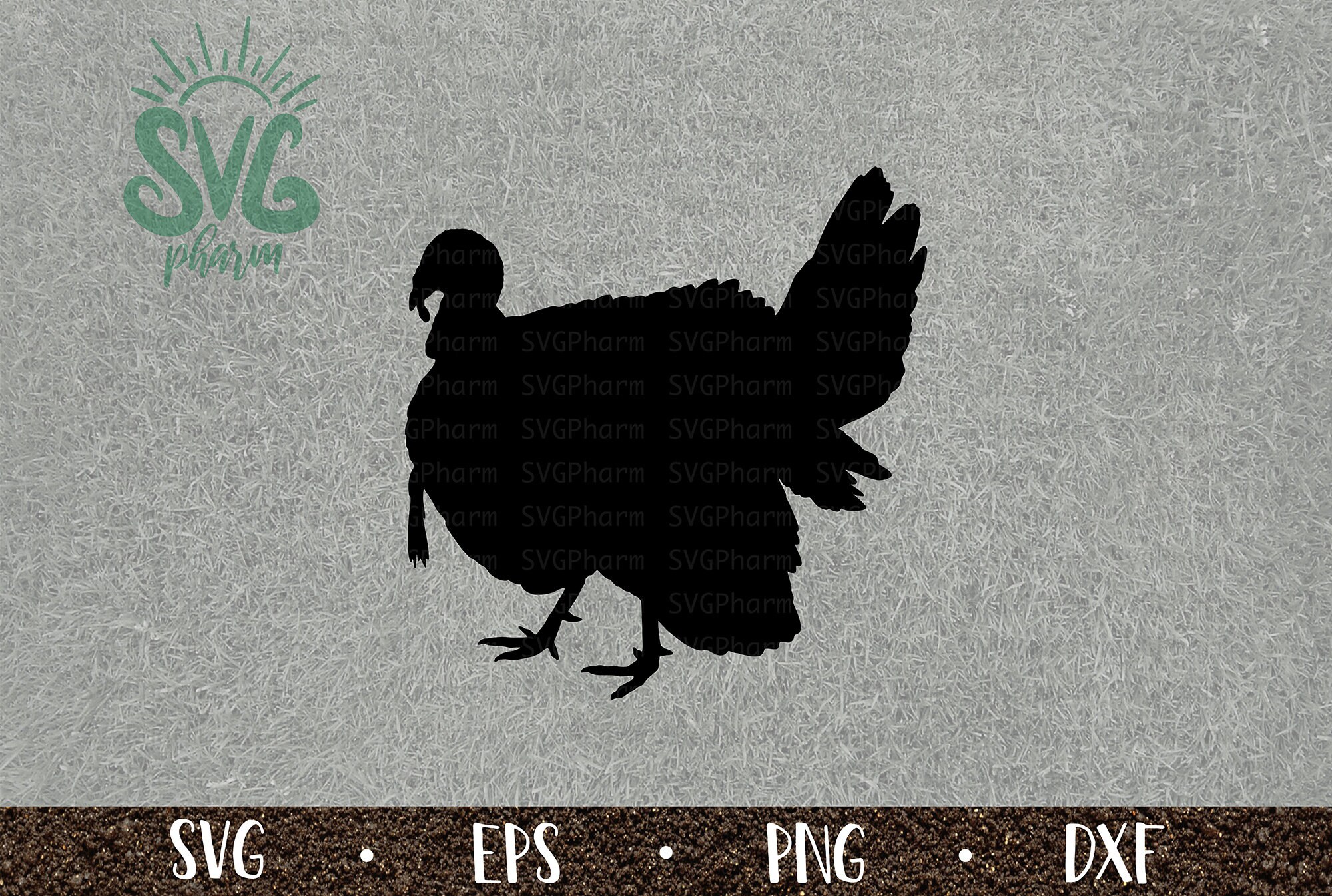 Turchia SVG / Wild Turkey Silhouette / Animal Bird / Thanksgiving ...