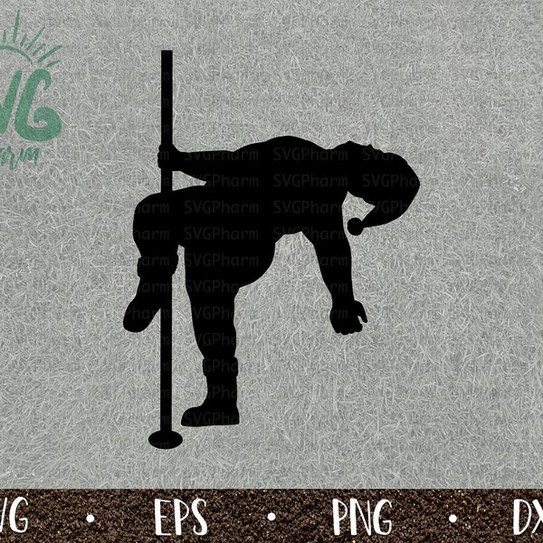Fat Man on Pole Svg - Etsy Denmark