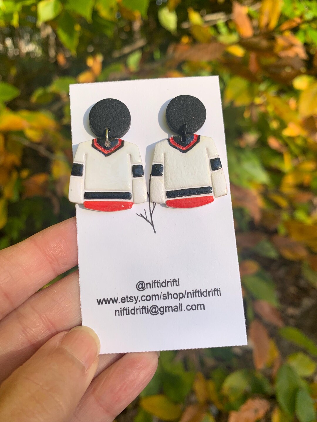 Hockey Jersey Earring - Etsy