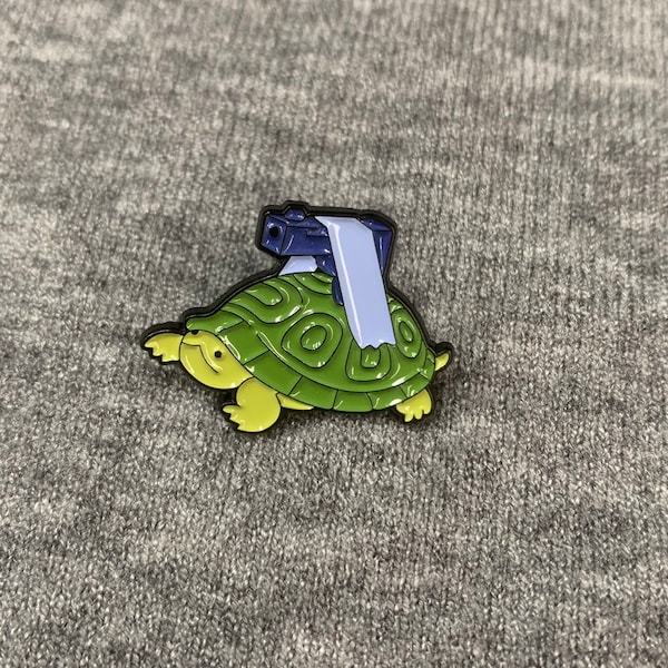 Turtle Enamel Pin - Etsy