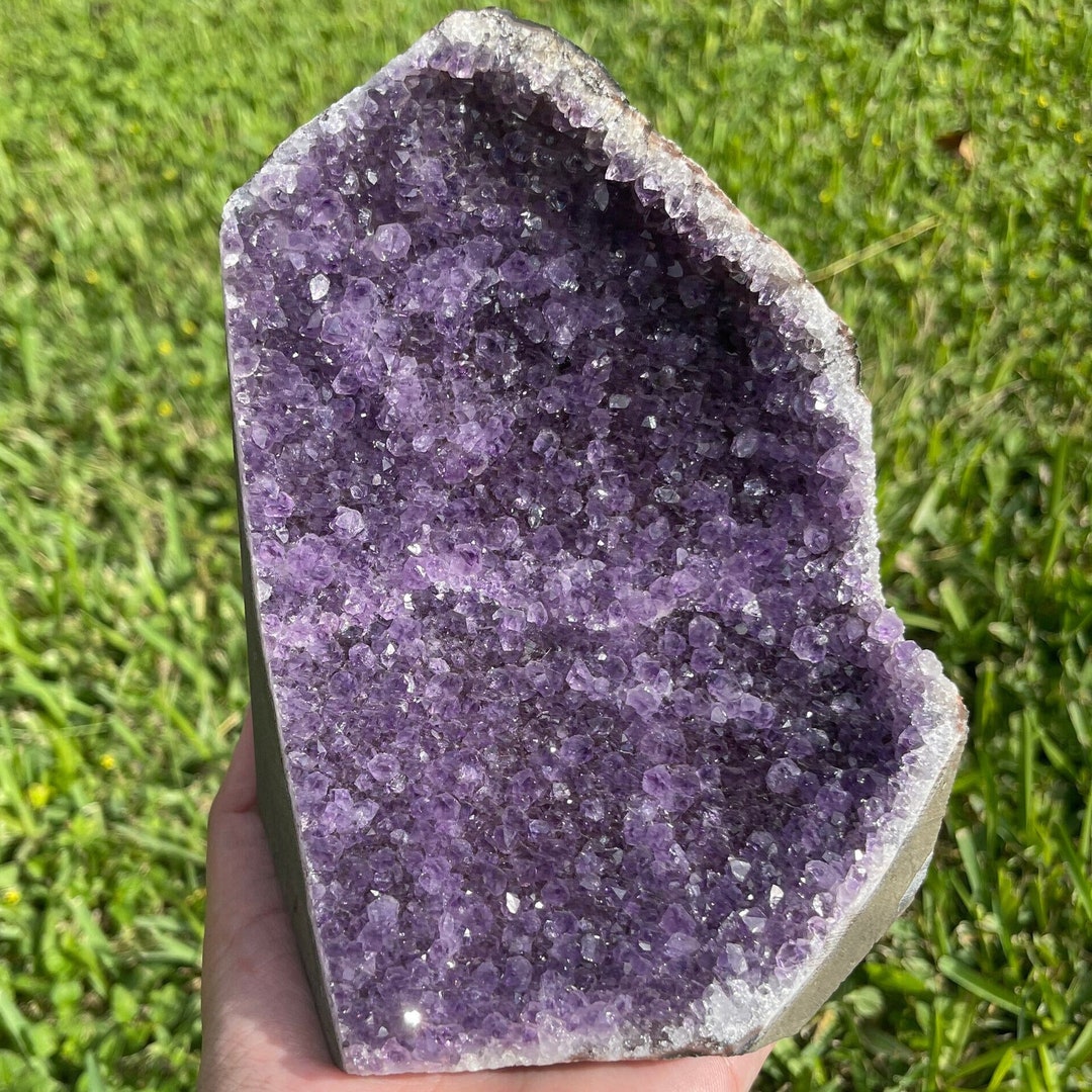 ONE Amethyst Cluster Freeform- Anxiety, Intuition, Sobriety, Sleep - Etsy
