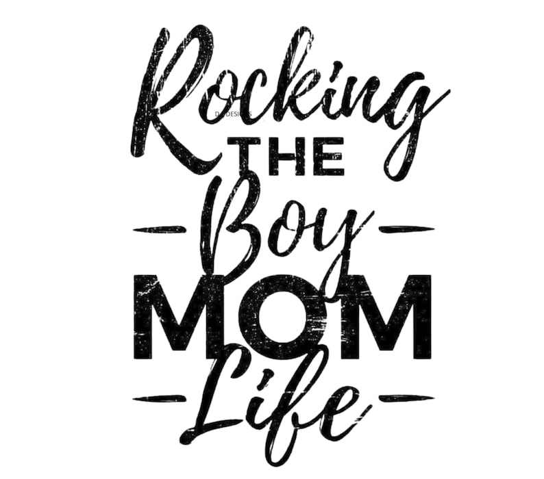Rocking Boy Mom Life SVG - Etsy