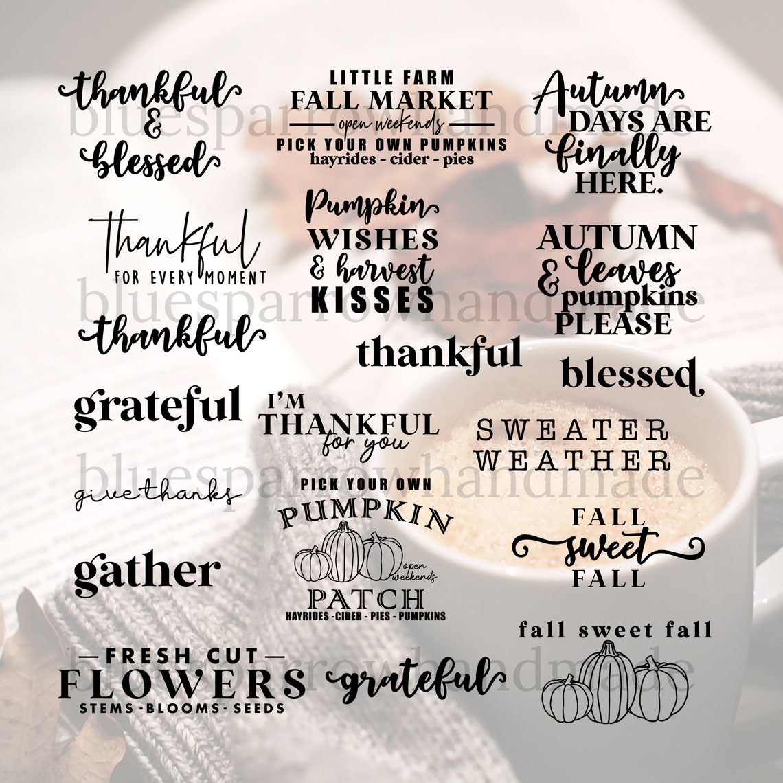 Autumn Svg Files Fall Cut Files Autumn Cut Files Svg Files | Etsy