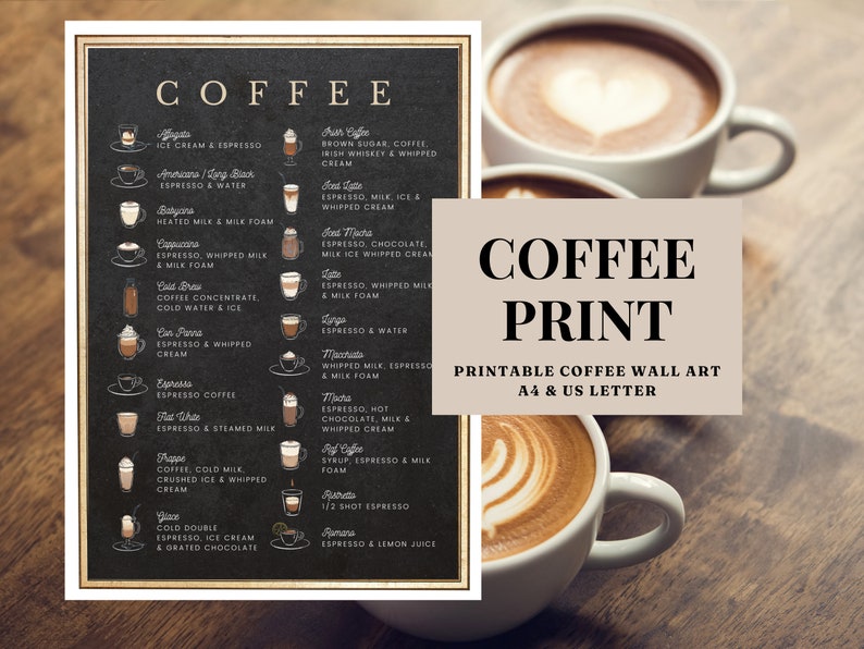 Coffee Bar Wall Decor, Coffee Bar Decorations, Coffee Bar Station ...