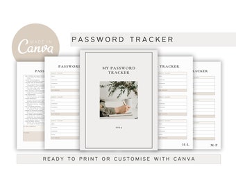 Password Tracker - Etsy