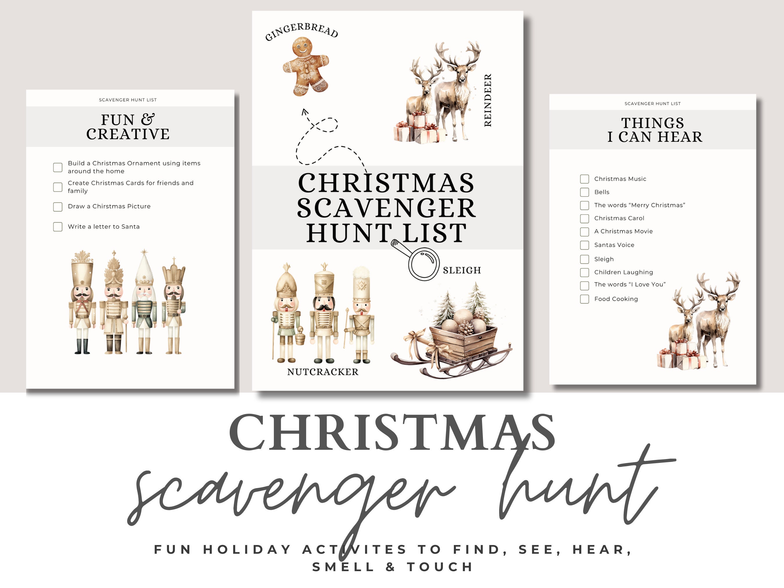 Christmas Scavenger Hunt, Christmas Printable Activities, Christmas ...
