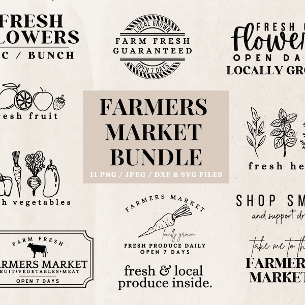 Farmers Market Svg - Etsy