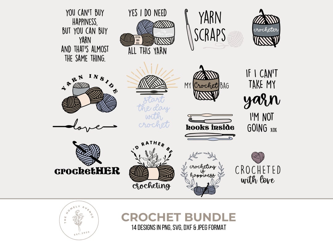 Crochet Svg, Yarn Svg, Crafting Svg, Svgs Files for Cricut, Cricut Cut ...