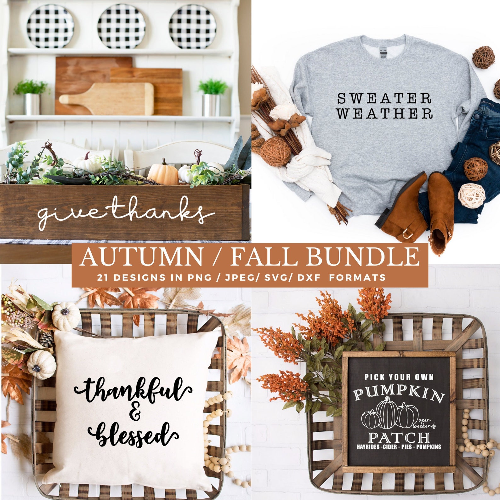 Autumn Svg Files Fall Cut Files Autumn Cut Files Svg Files | Etsy