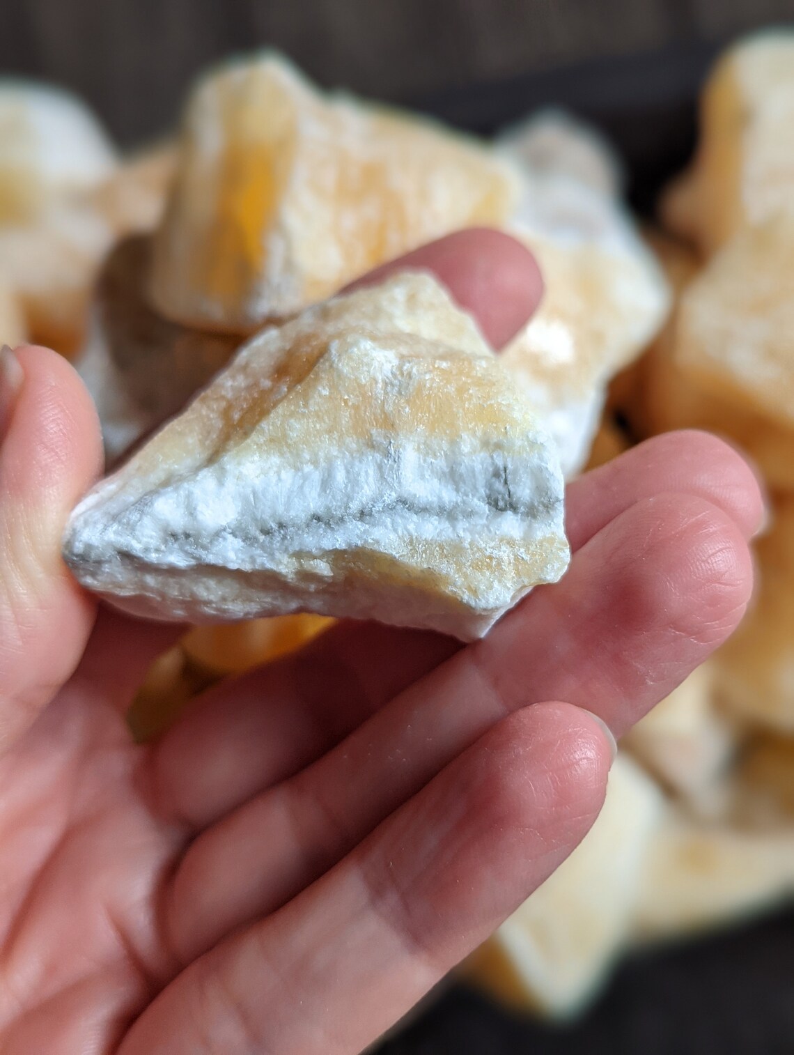 Natural Yellow Calcite, Mexico, Raw Yellow Calcite, Rough Yellow ...