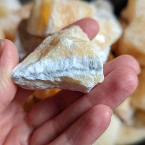 Natural Yellow Calcite, Mexico, Raw Yellow Calcite, Rough Yellow ...