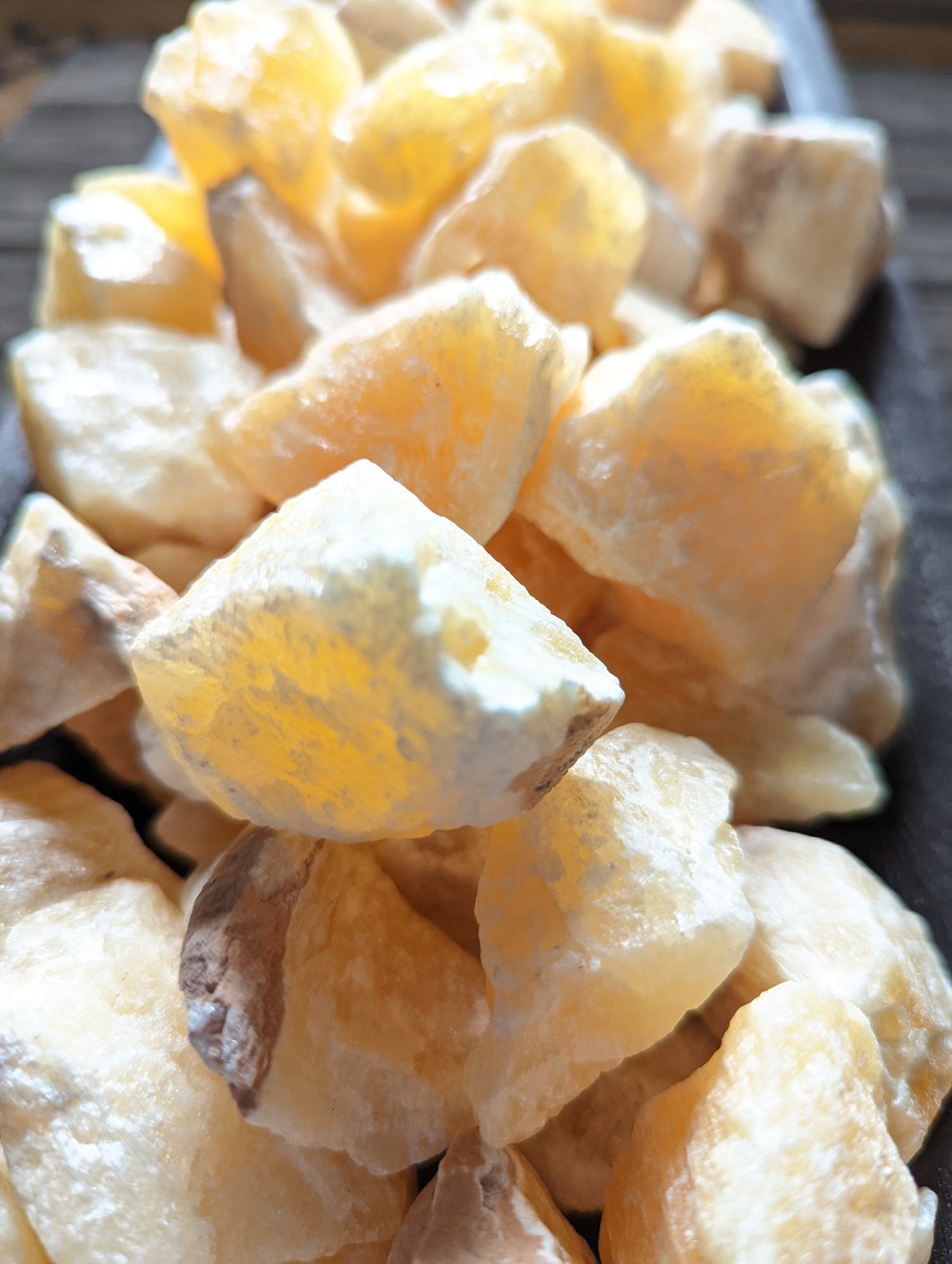 Natural Yellow Calcite, Mexico, Raw Yellow Calcite, Rough Yellow ...