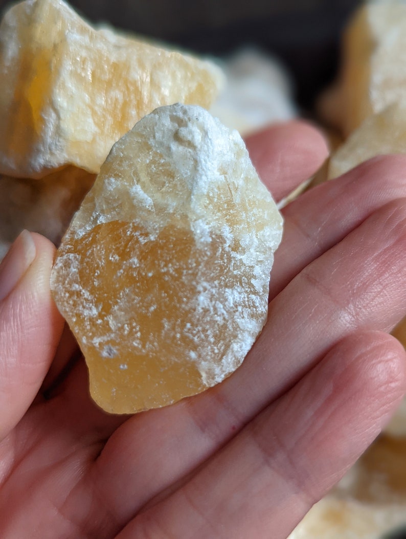 Natural Yellow Calcite, Mexico, Raw Yellow Calcite, Rough Yellow ...