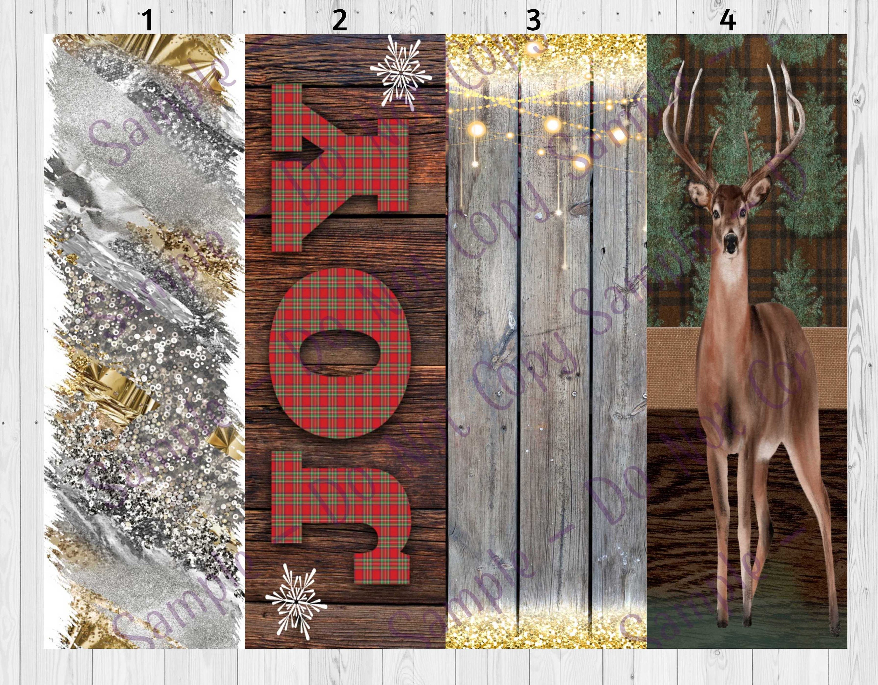 Woodland Christmas Pen Wraps Clear Cast Pen Wraps White - Etsy