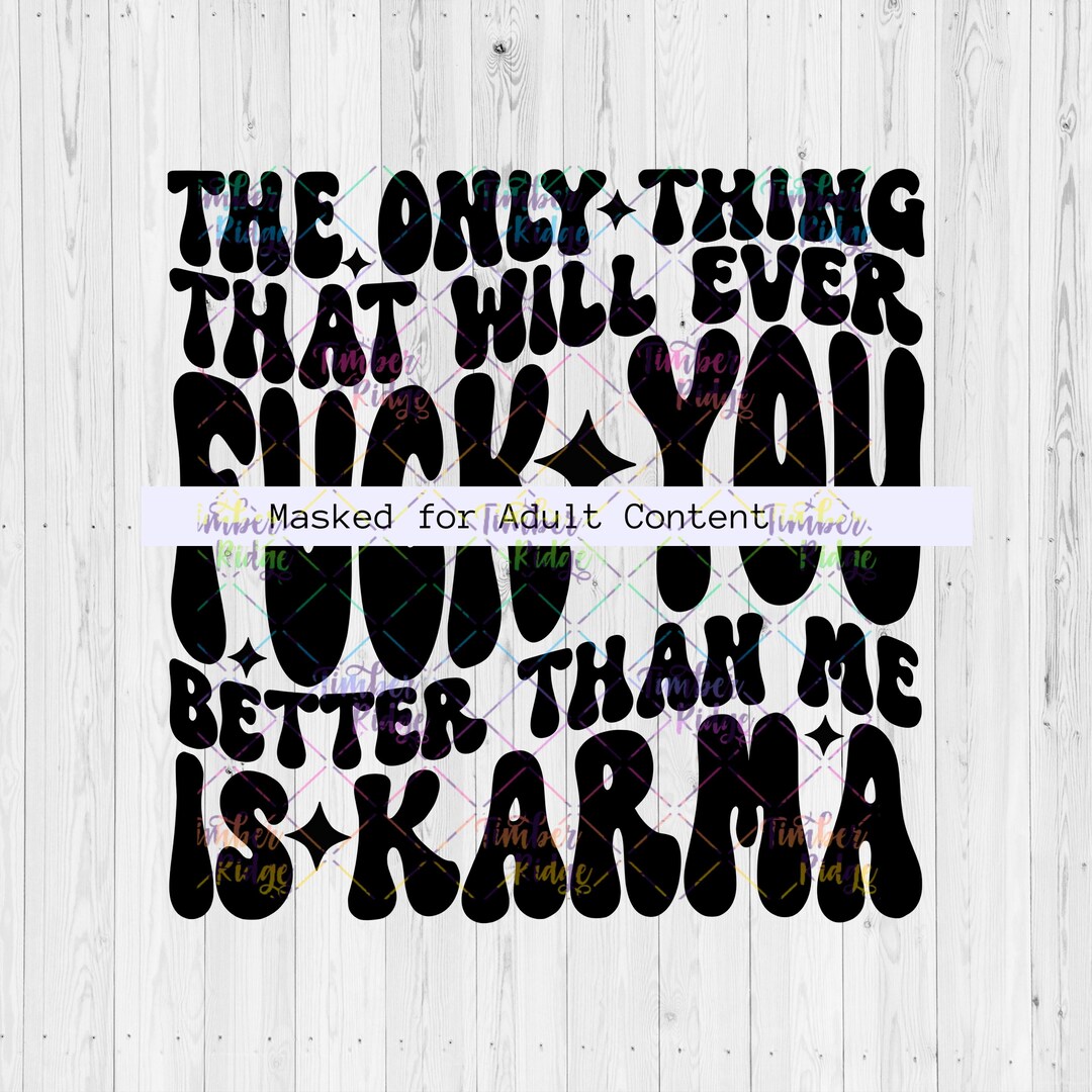 Clear Cast Decal , Karma Decal , Snarky Tumbler Decal - Etsy