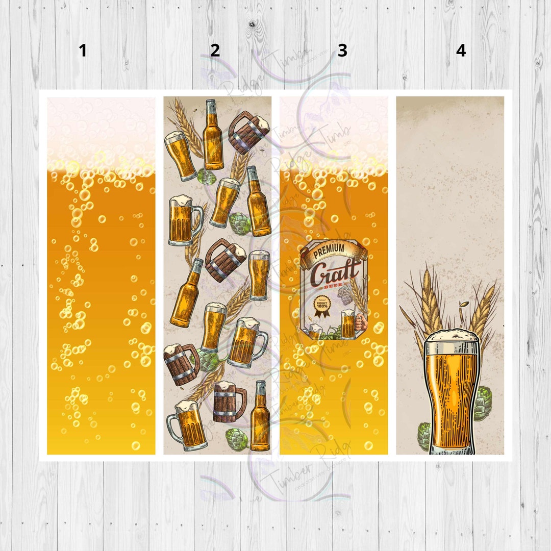 Clear Cast Pen Wraps Beer Pen Wrap Epoxy Pen Wrap Glitter Pen Wrap ...