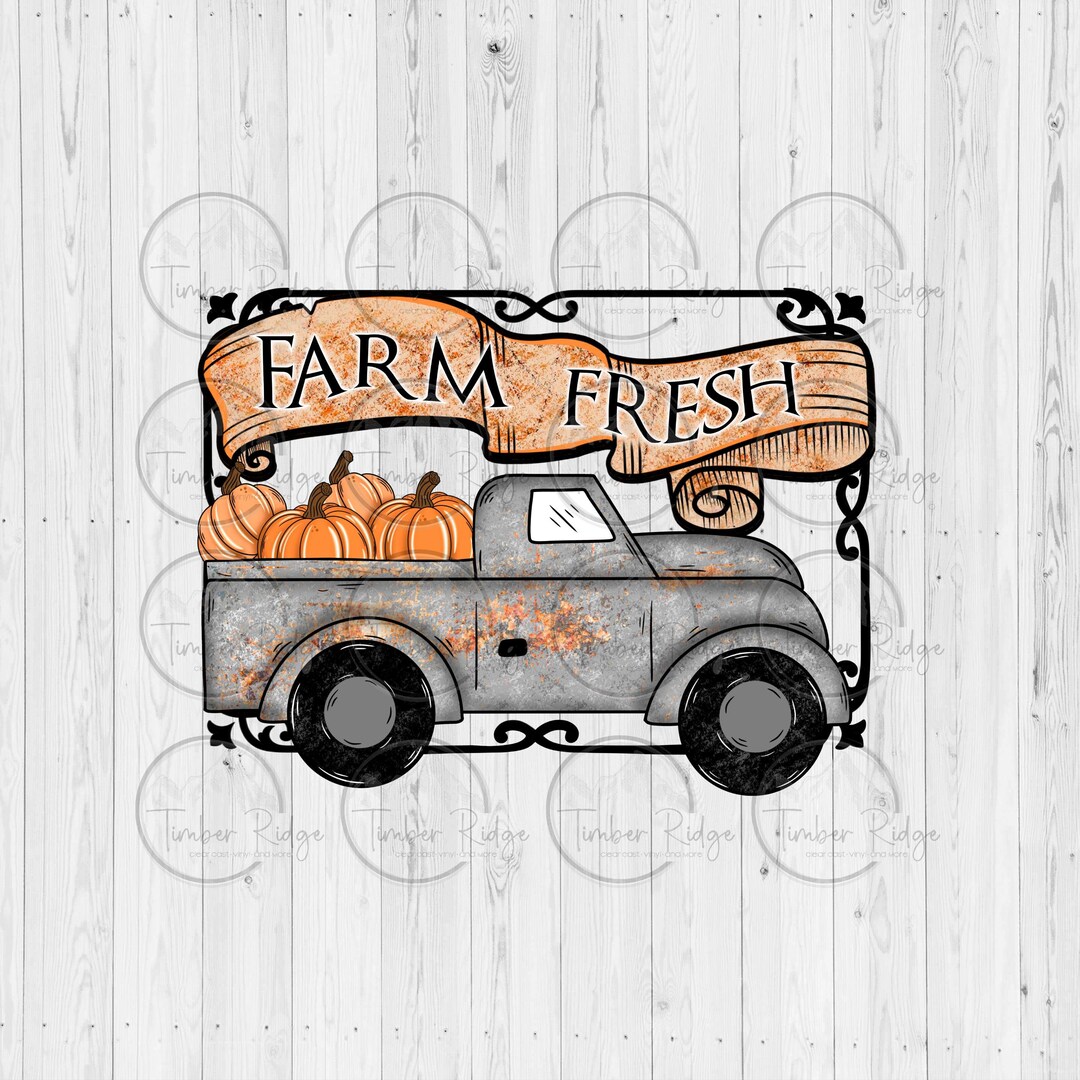 Farm Fresh Decal , Clear Cast Decals , Tumbler Decal , Pumpkin Decal ...