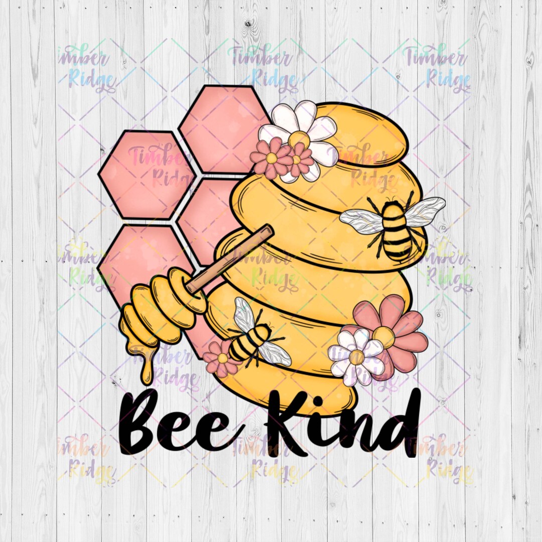 UV DTF Decal Bee Kind Decal UV Tumbler Decal - Etsy