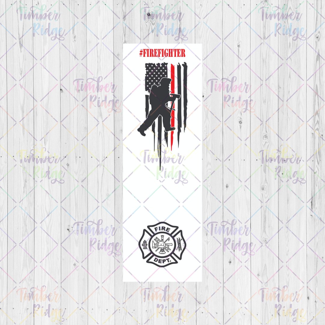 UV DTF Firefighter Pen Wraps Epoxy Pen Wrap Set Glitter Pen Wraps - Etsy