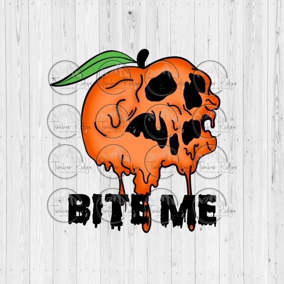 Bite Me Poisonous Peach Clear Cast Decal Tumbler Decal - Etsy