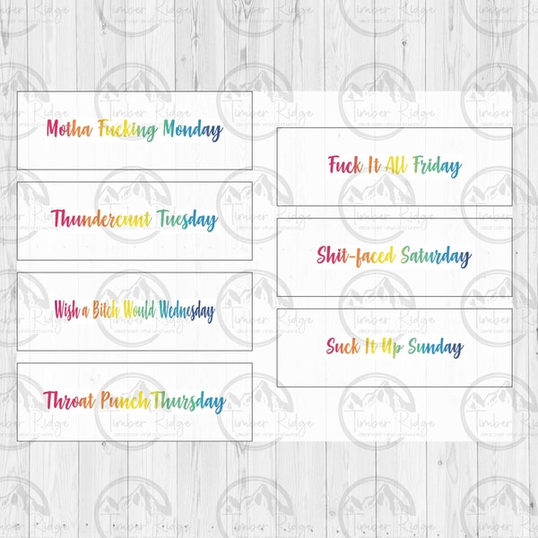 Days of the Week - Etsy