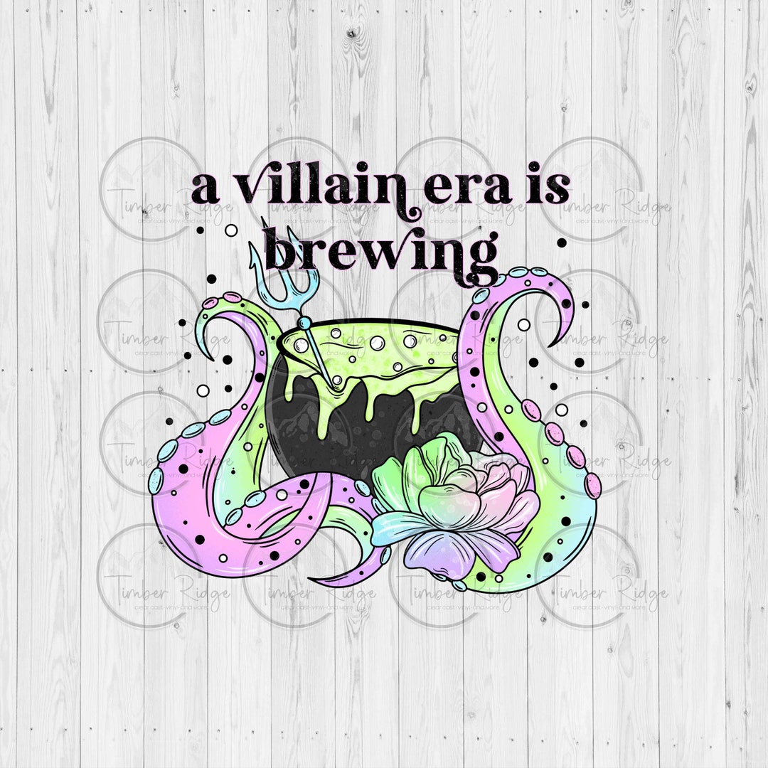 A Villian Era is Brewing Decal , Clear Cast Decals , Tumbler Decal ...