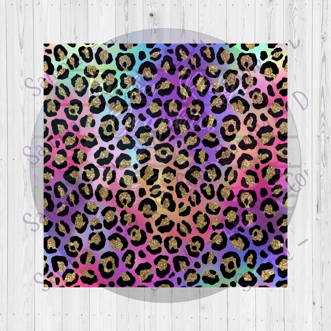 Rainbow Cheetah Vinyl , Animal Print Pattern Vinyl , Cheetah Printed ...