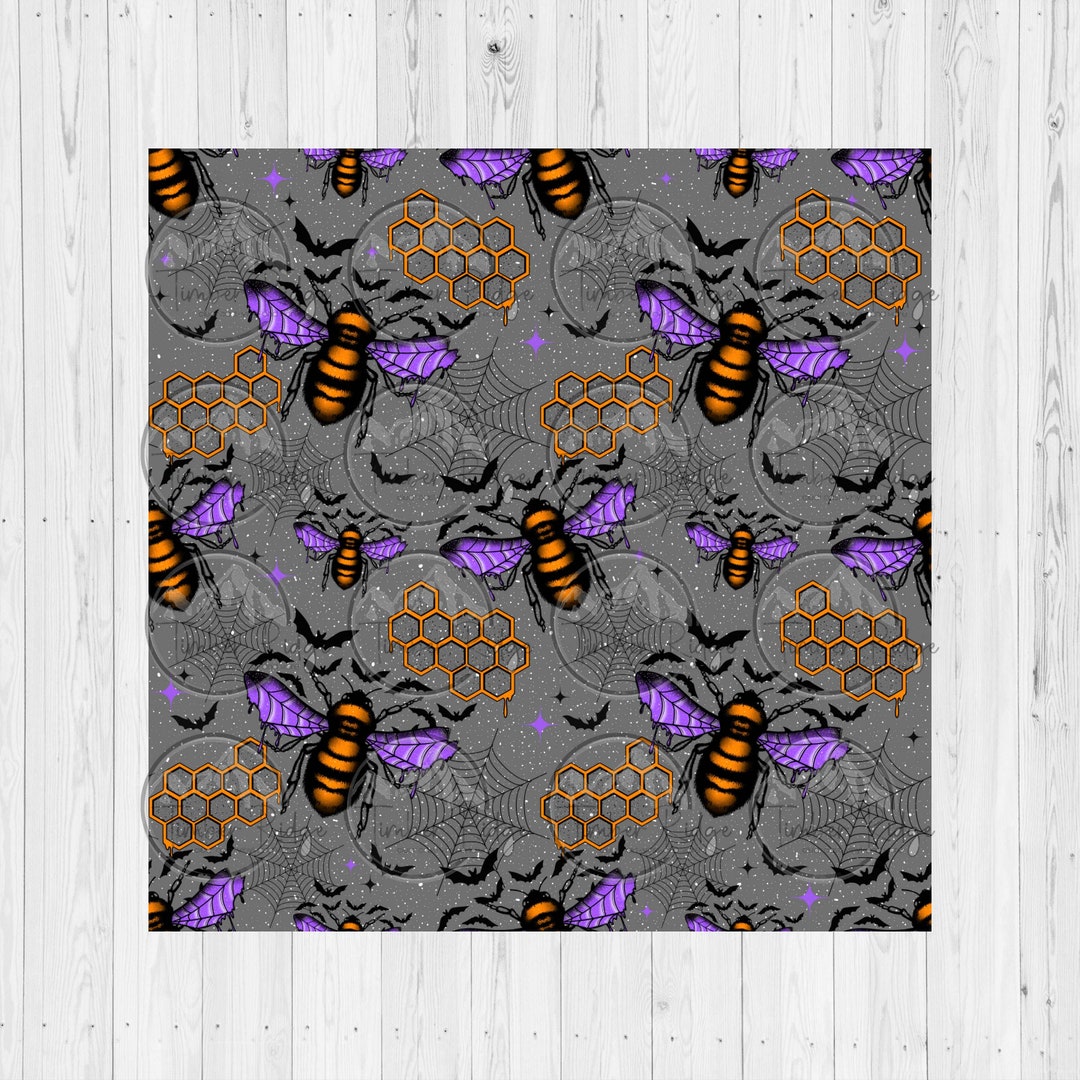Spooky Bee Vinyl Pattern , Clear Cast Sheets , Printed Vinyl , Bee ...