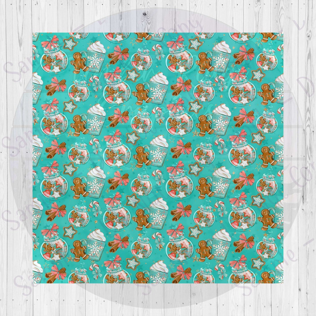 Printed Vinyl , Gingerbread Vinyl , Clear Cast Sheet , Christmas Candy ...