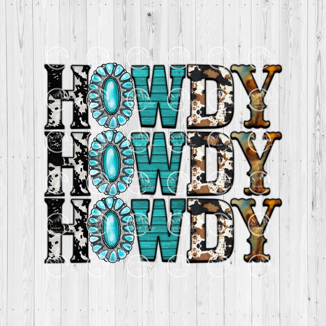 UV DTF Decals Howdy Western Decal Western Decal - Etsy