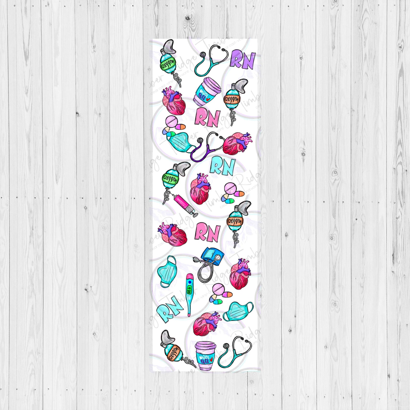 Nurse Pen Wrap Clear Cast Pen Wraps Epoxy Pen Wrap - Etsy