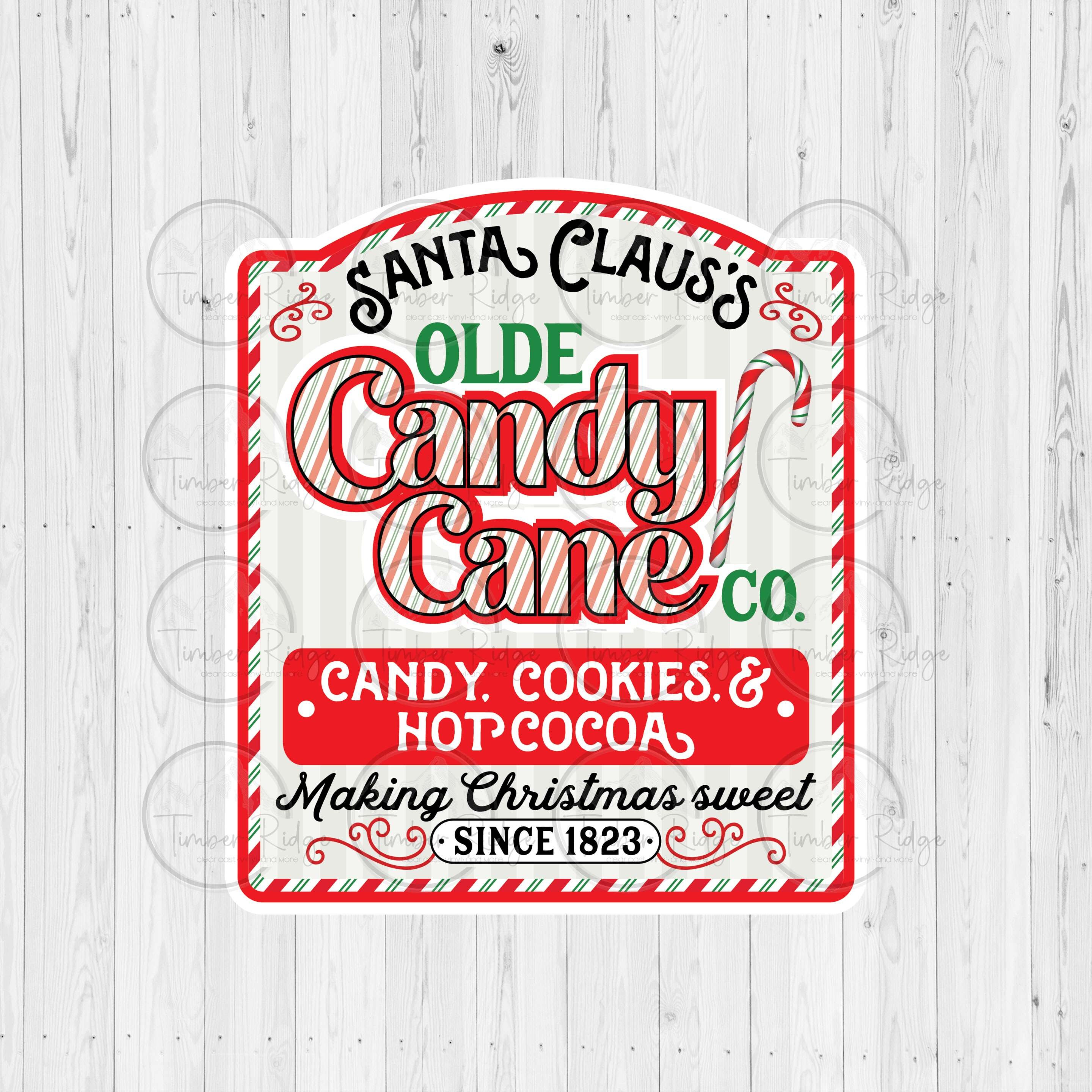 Olde Candy Cane Tumbler Decal Candy Cane Sticker Decal - Etsy