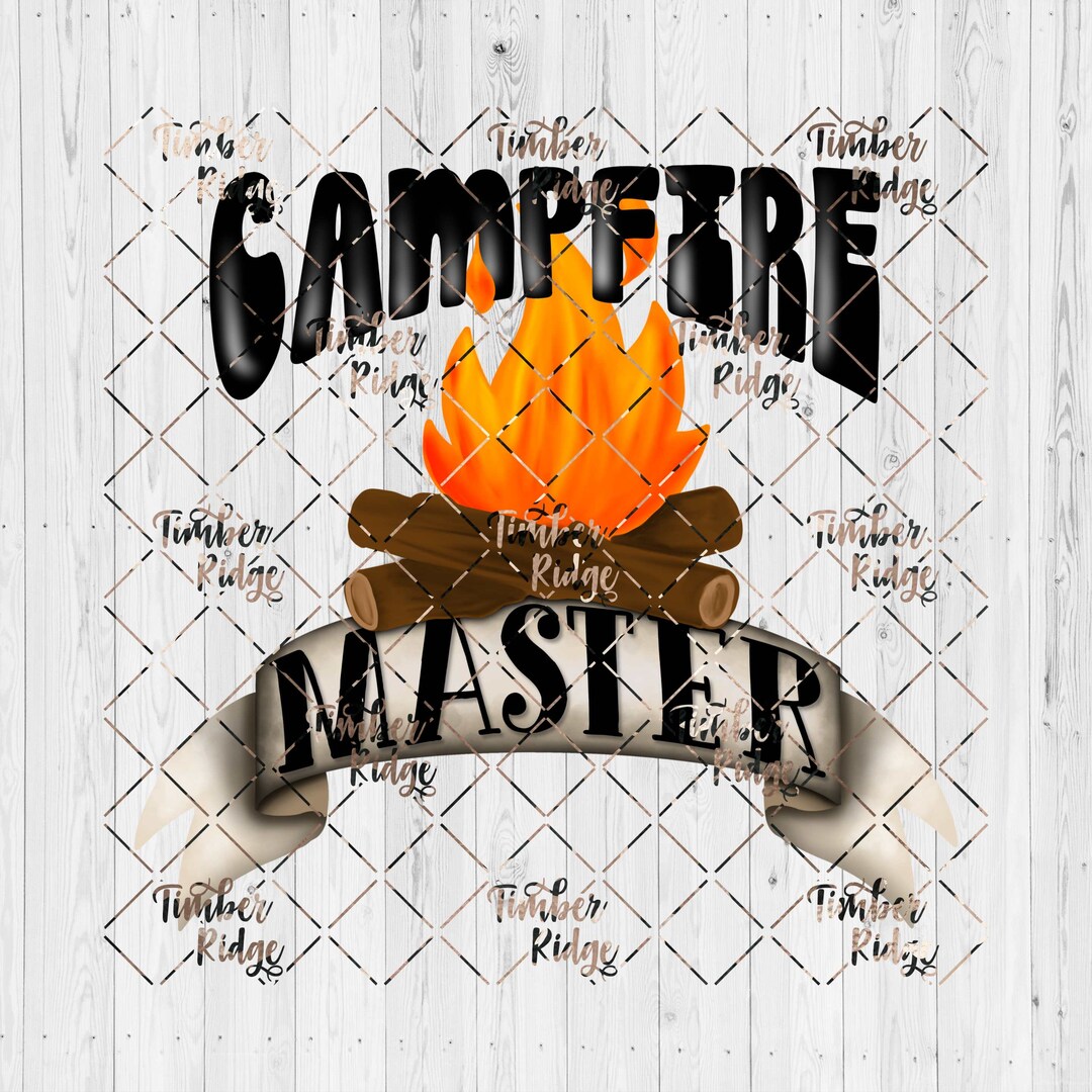 Campfire Master Clear Cast Decal , Clear Cast Tumbler Decal , Campfire ...