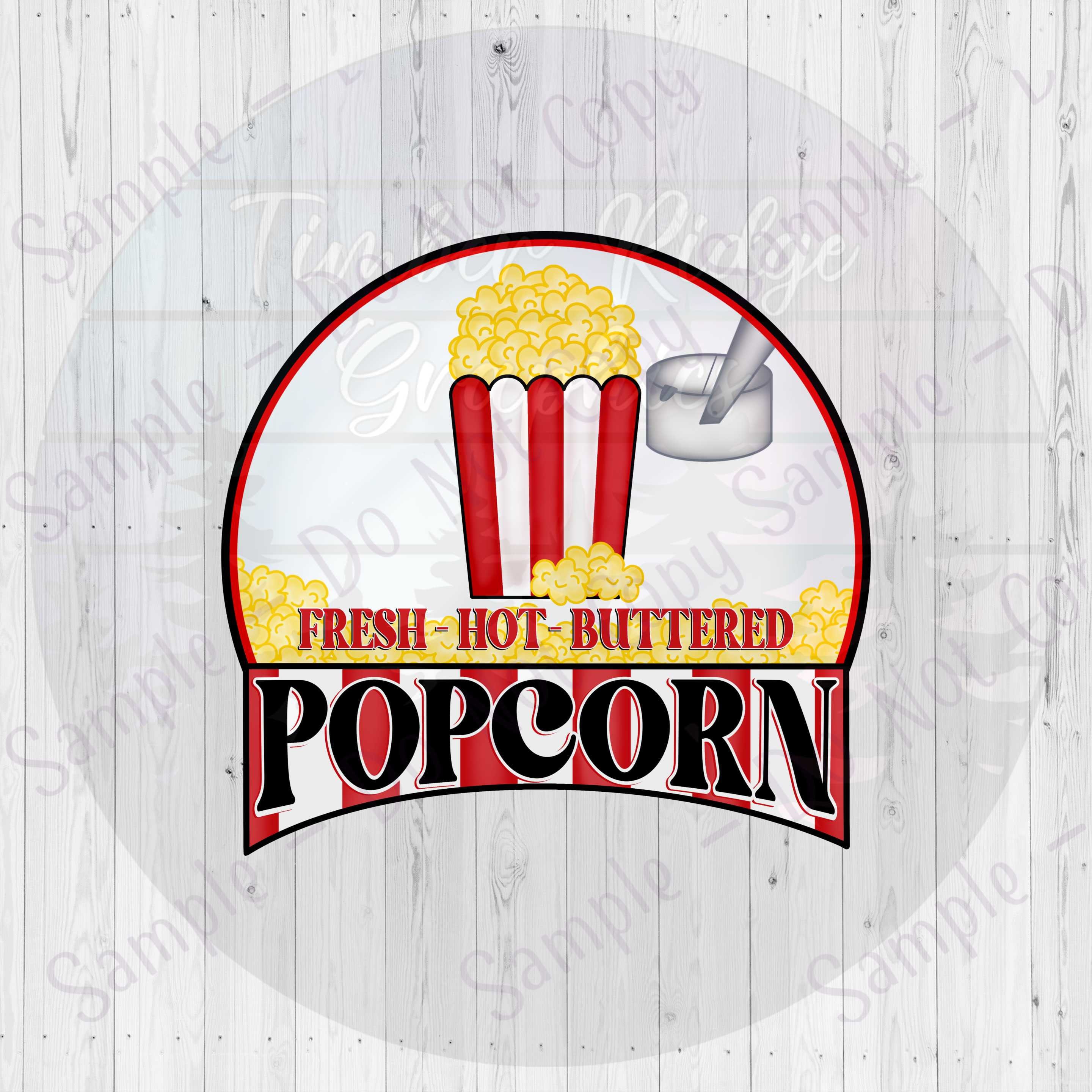 Fresh Hot Buttered Popcorn Tumbler Decal Clear Cast Decal - Etsy
