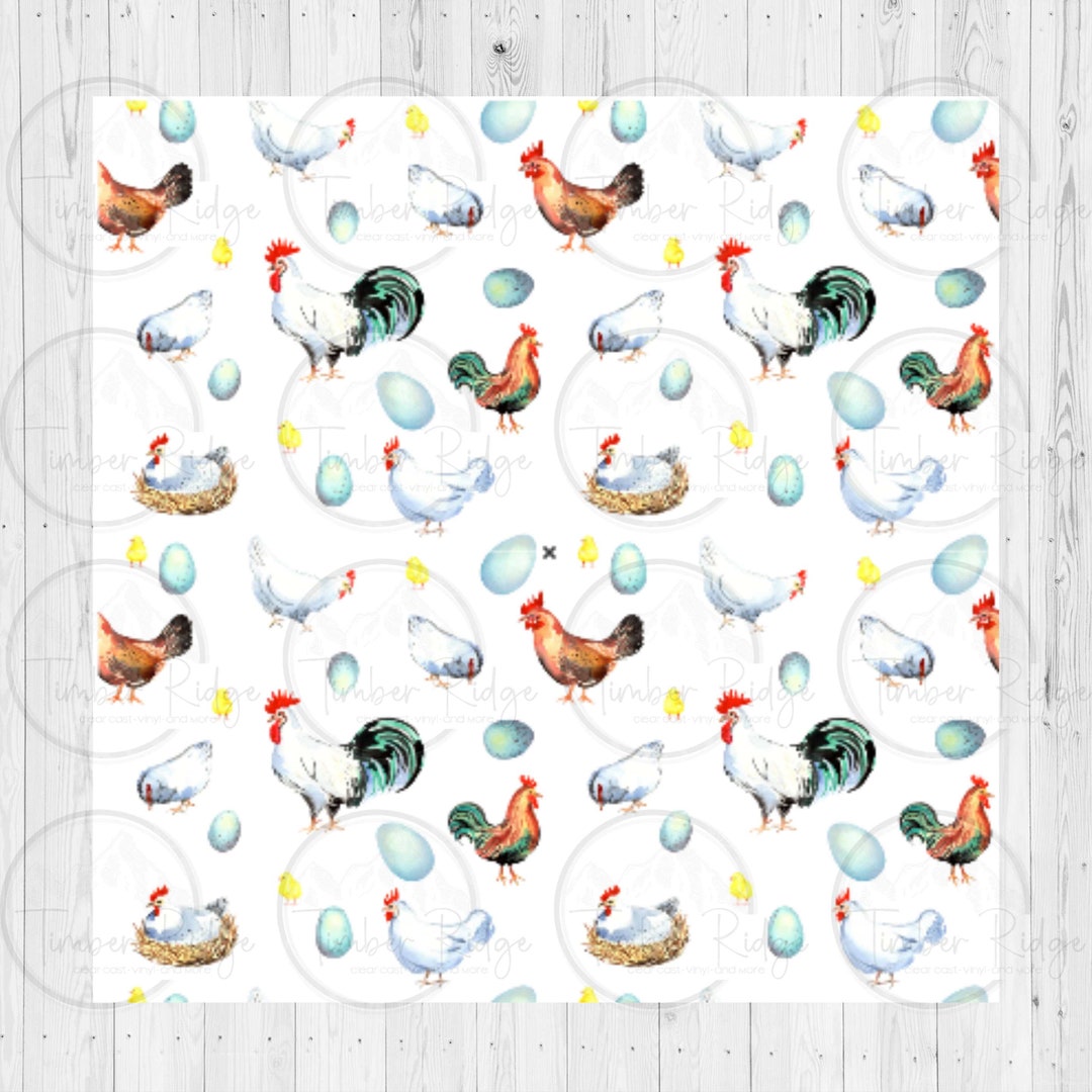 Printed Vinyl , V351 Chicken Vinyl , Clear Cast Sheet , Chicken Vinyl ...