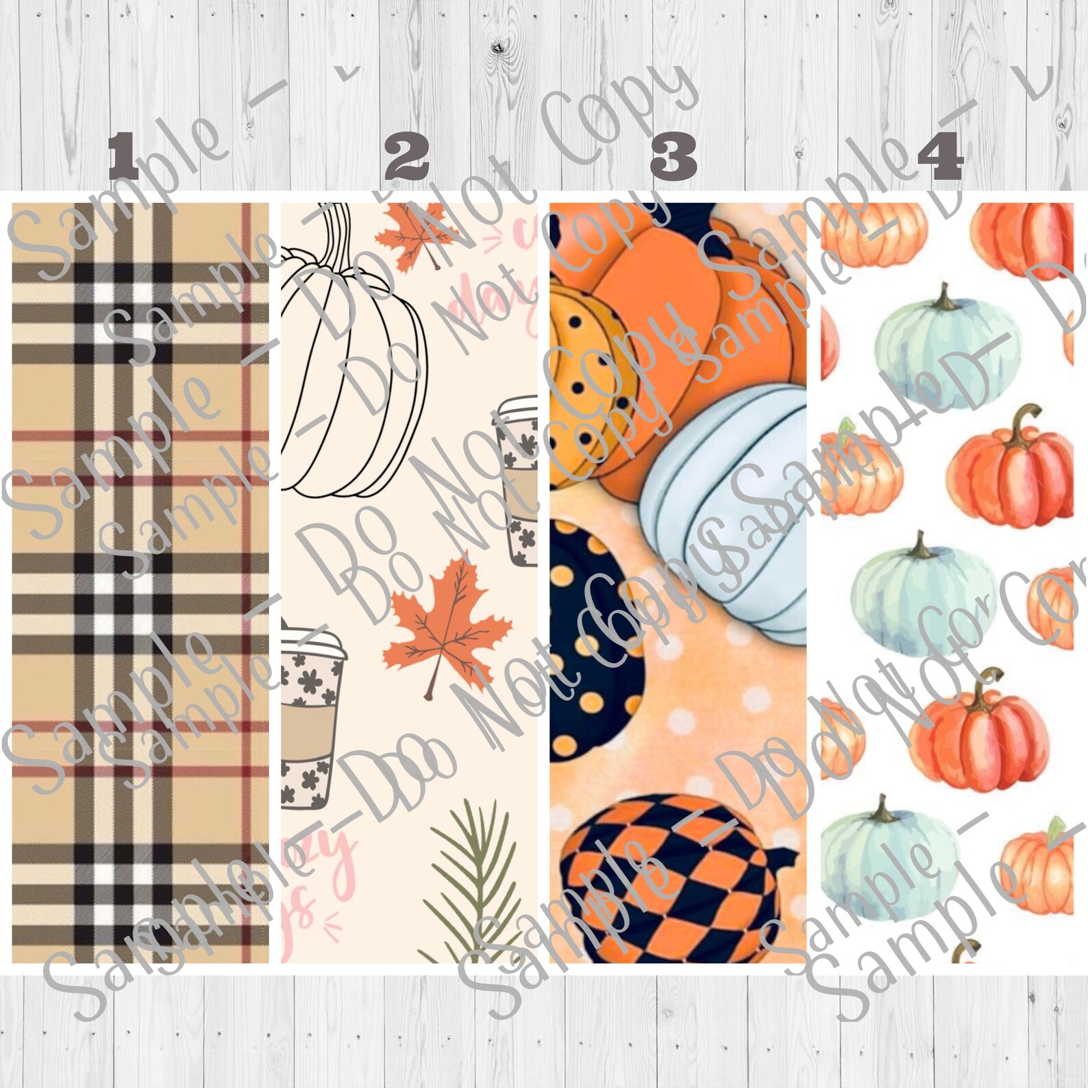 Fall Pen Wraps Clear Cast Pen Wraps Epoxy Pen Wrap Set Pumpkin Pen Wrap ...