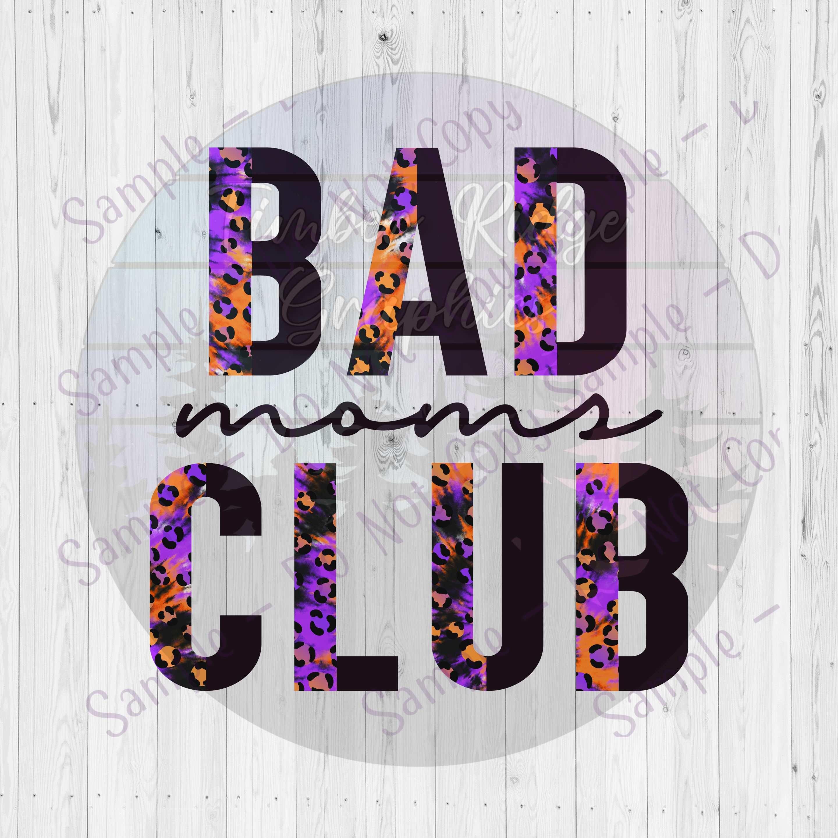 Bad Moms Club Tumbler Decal Clear Cast Decal Tumbler Decal - Etsy