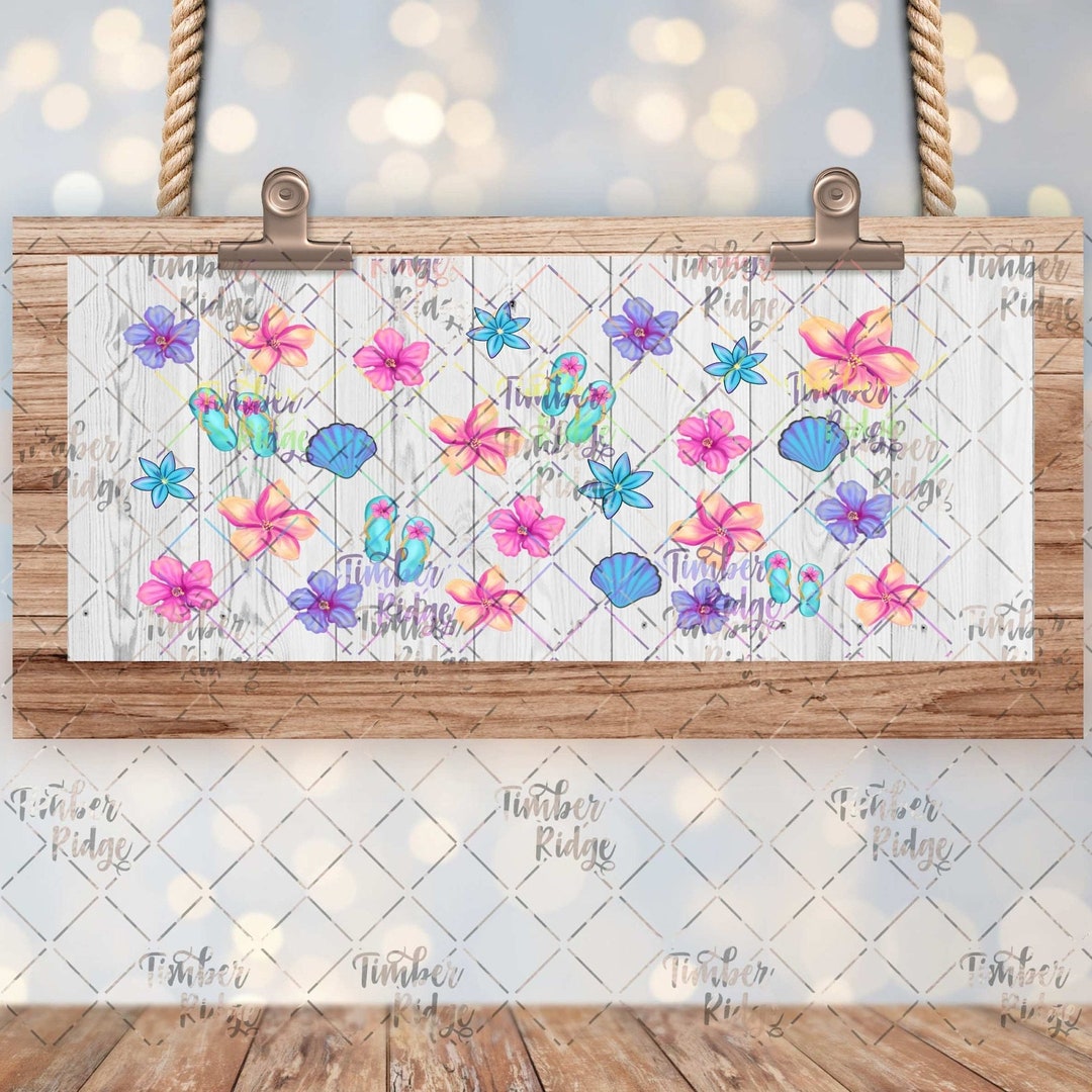 UV DTF Glass Can Wrap, Beach Can Wrap, 16oz Tumbler Wrap - Etsy