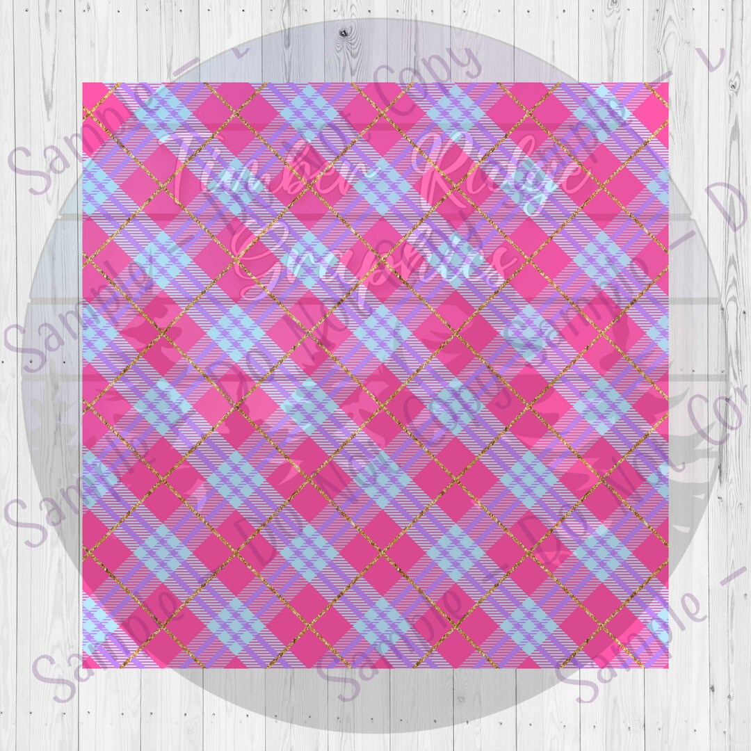 Pretty Plaid Vinyl , Plaid Pattern Vinyl , Pink Printed Vinyl ...