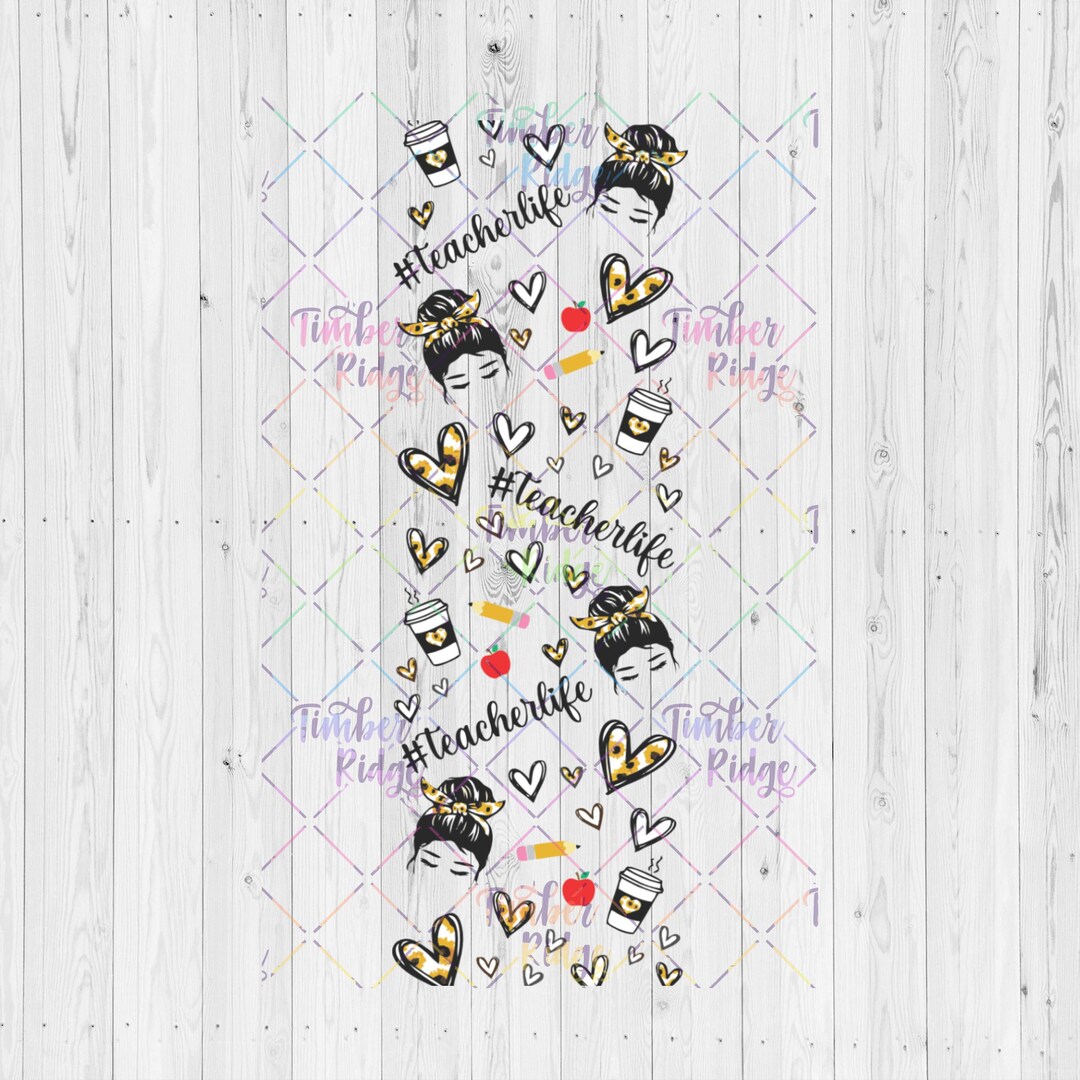 UV DTF Back to School Teacher Pen Wraps |teacher Life Pen Wrap | Epoxy ...