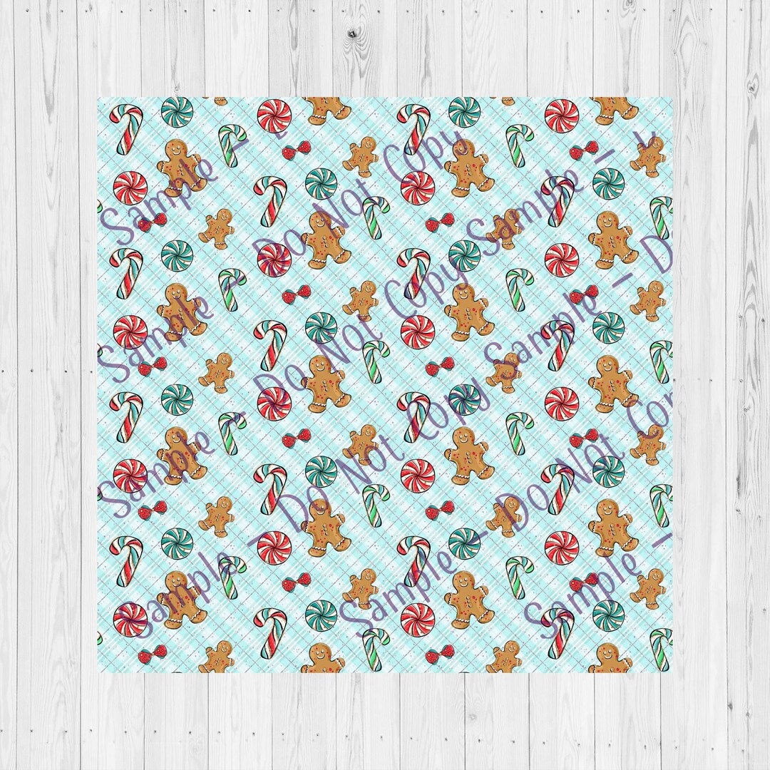 Gingerbread Man Vinyl, Candy Cane Vinyl, Christmas Vinyl, Clear Cast ...