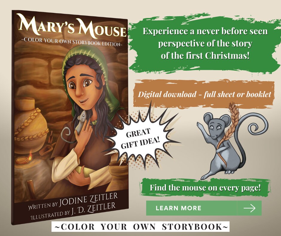 Digital Download of MARY'S MOUSE - Color Your Own Storybook Edition ...