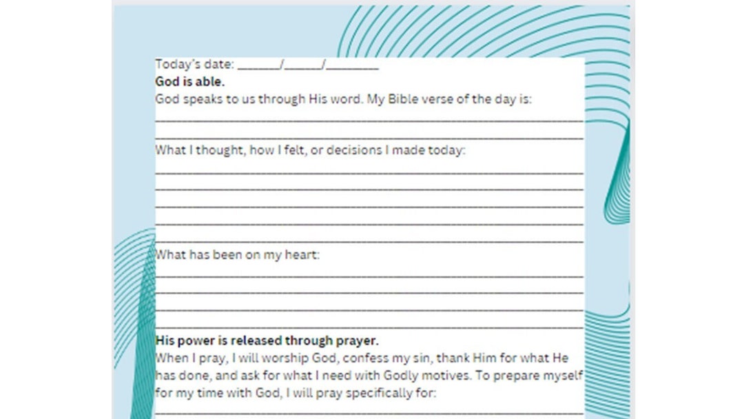 Printable Devotional Worksheets (10 Pages) - Etsy