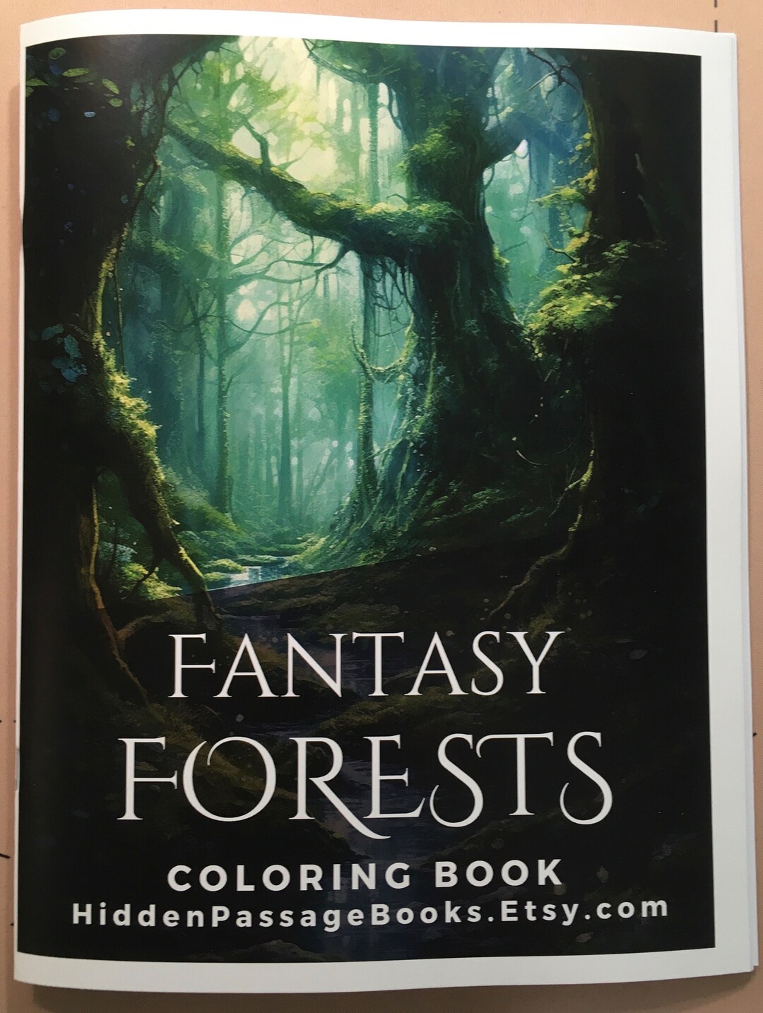 Printed Copy of Fantasy Forests Coloring Book - Etsy