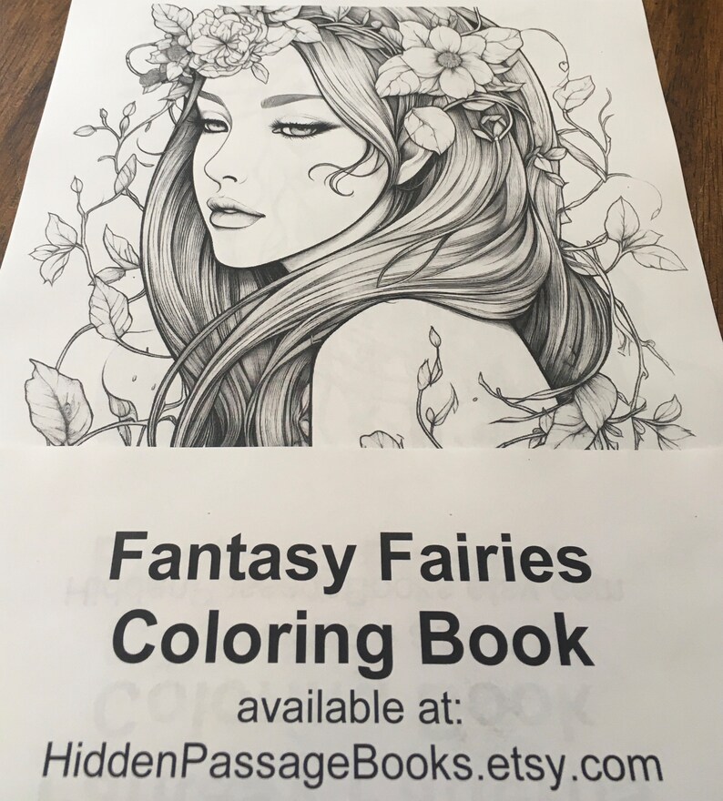 Fantasy Fairies Coloring Book – 31 Printable Pages of Enchanted ...