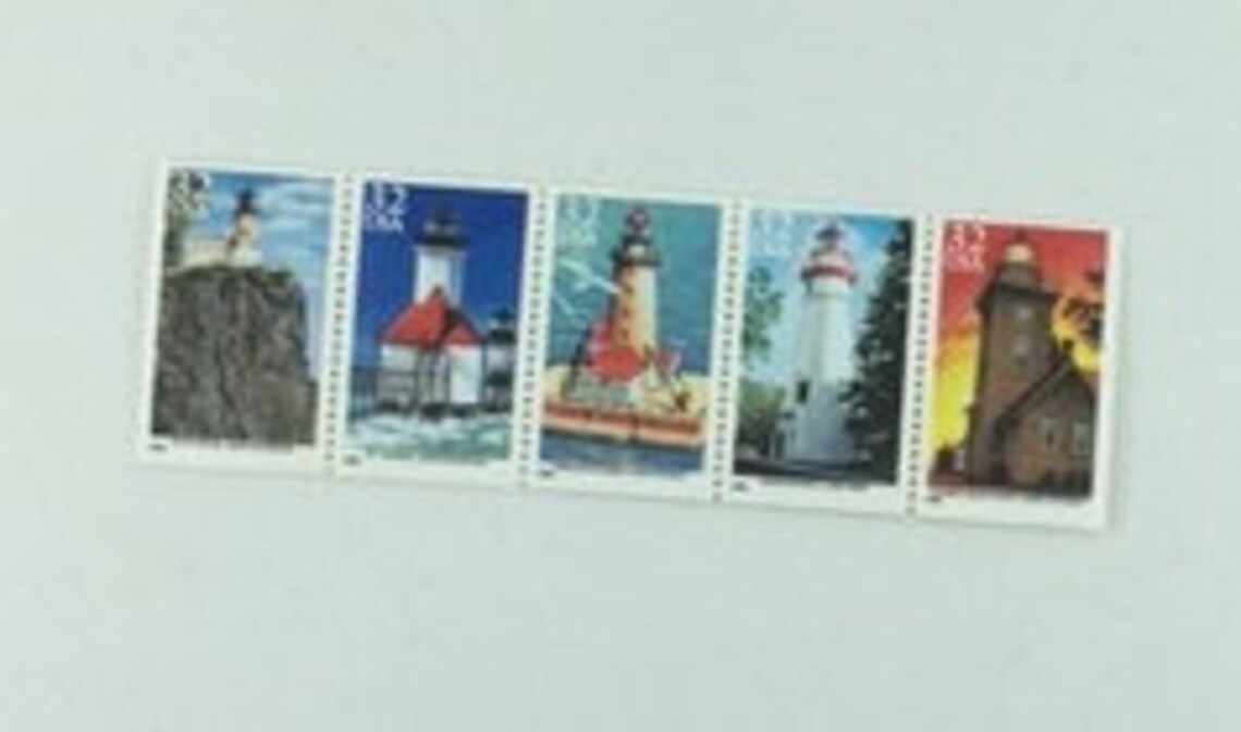 Set of 5 Lighthouse stamps | Etsy